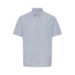 Kurzarmhemd Blend "Kurzarmhemd BHDaris", Herren, Gr. S, N-Gr, blau (faded denim), Obermaterial: 100% Baumwolle CO., Hemden