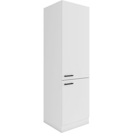 Hochschrank Optifit "Palma", wei&szlig; (wei&szlig;, wei&szlig;), B:60cm H:206,8cm T:60cm, Holzwerkstoff, Schr&auml;nke, Hochschrank, Breite 60 cm, H&ouml;he 206,8 cm, 5 F&auml;cher