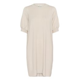 Midikleid Kaffe "Kleid KAlizza", Damen, Gr. L, N-Gr, blau (moonstruck), Obermaterial: 80% Viskose CV. 20% Nylon NY., Kleider Midikleid