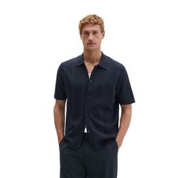 Marc O'Polo MARC O'POLO Herren Kurzarmhemd "DFB Travel Collection"deep night blau, Gr. XXL, Strick, Obermaterial: 100% Baumwolle, Hemden, Kurzarm-Feinstrickshirt