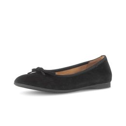 Ballerina Gabor "Eleganter Ballerina", Damen, Gr. 38, schwarz, Schuhe Ballerina