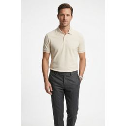Poloshirt BOSS Green "Pio", Herren, Gr. XXL, open wei&szlig;131, Jersey, Obermaterial: 100% Baumwolle, unifarben, regular fit normal, hoch geschlossener Ausschnitt, eingesetzt B&uuml;ndchen, Shirts, mit Polokragen