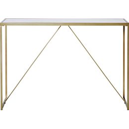 Konsolentisch Jahnke "GLAM CONSOLE", bunt (gold, marmor wei&szlig;, goldoptik, marmoroptik), B:111,3cm H:76cm T:30cm, Tische, Konsolentisch, Breite ca. 111 cm, Beistelltisch