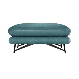 Hocker Calia italia "Cezanne bequem und elegant, B/T 90/70cm, hochwertiger Designfu&szlig;", blau (27 azzurro), B:90cm H:90cm T:70cm, Hocker, Polsterhocker