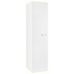 Hochschrank Optifit "Odense", wei&szlig; (wei&szlig;, wei&szlig;), B:50cm H:206,8cm T:57,1cm, Schr&auml;nke, Hochschrank, 50 cm breit, 57 cm tief, mit 3 Einlegeb&ouml;den, f&uuml;r viel Stauraum