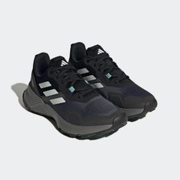 Trailrunningschuh adidas terrex "SOULSTRIDE W", Damen, Gr. 39, schwarz-wei&szlig; (core schwarz, crystal wei&szlig;, grau four), Synthetik, Textil, Schuhe, Trail-Runningschuhe