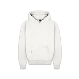 Kapuzensweatshirt DROPSIZE "Dropsize Herren Super Heavy Blank Hoodie", Herren, Gr. L, creamwei&szlig;, 80% Baumwolle, 20% Polyester, unifarben, Sweatshirts