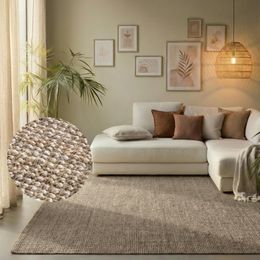 Teppich Hanse Home "Jaipur Juteteppich, als L&auml;ufer und in Rund", grau (graubraun), B:190cm H:10mm L:280cm, Jute, Teppiche, Teppich, 100% Naturfaser, Wohnzimmer, Esszimmer, Schlafzimmer, GRS