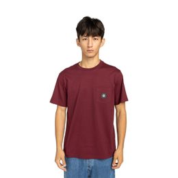 Sporttop Element "Icon Label Pocket", Herren, Gr. L, zinfandel, Obermaterial: 100% Baumwolle;, Tops Sporttop