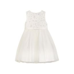 Partykleid DANAMADE "DANAMADE Dresses DISLA", M&auml;dchen, Gr. 140, EURO, wei&szlig; (ivory), Obermaterial: 100% Polyester. Futter: 100% Polyester, Kleider Partykleid