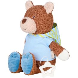 Spieluhr Sterntaler "B&Auml;R Bob, L", braun, Spieluhren, KinderB:25cm H:32cm T:12cm, Flauschstoff, Jersey, B:25cm H:32cm T:12cm
