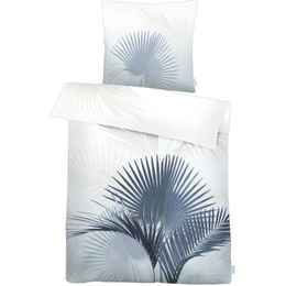 Bettw&auml;sche Apelt "Santino", blau, B/L: 135cm x 200cm, 1 Stk., 1 Stk., Mako-Satin, B/L: 80cm x 80cm, 2 Stk., Mako-Satin, Obermaterial: 100% Baumwolle, Bettw&auml;sche, Bettw&auml;sche, Bio-Baumwolle, Pflegeleicht