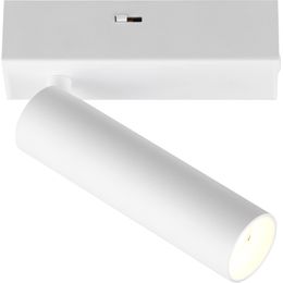 Trio LEUCHTEN LED Deckenstrahler "AMBALA, LED Spot, 500 Lumen CCT 2300/3000/4000K", wei&szlig; (wei&szlig; matt), 1, H: 17,5cm, 1 Stk., Leuchten, in 3 Stufen dimmbar per Wandschalter, drehbar schwenkbar Spot, LED Deckenstrahler