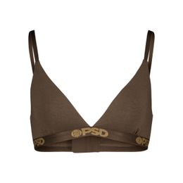 Sport-BH PSD "PSD COCOA SLD MDL TBL", Damen, Gr. L, Cup 0, braun, 47% Modal, 47% Baumwolle, 6% Elasthan, BHs Sport-BH