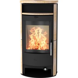 Kaminofen FIREPLACE "&raquo;Parma Sandstein&laquo;, Dauerbrand gepr&uuml;ft, Aufstellort in deinem Zuhause", schwarz, Kamin&ouml;fen, gepr&uuml;ft, f&uuml;r Anthrazit Nuss 3 geeignet, Exklusiv