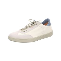 Think! Sneaker THINK "Think Halbschuhe Leder/Textil", Herren, Gr. 44,5, wei&szlig; kombi, Leder, Textil, Schuhe Sneaker