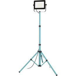 Eglo Deckenstrahler "AVELAR Strahler - Alu, Kunststoff - LED - 100W - IP65", schwarz, t&uuml;rkis, 1, H: 201cm, 1 Stk., Leuchten, LED Baustrahler, Arbeitsleuchte, Arbeitsscheinwerfer, L75xB68,5xH201cm, Deckenstrahler