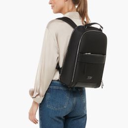 Notebookrucksack Samsonite "ZALIA 3.0", Gr. B/H/T: 28cm x 38,5cm x 11cm, schwarz, Lederimitat, Basic, Rucks&auml;cke, Unisex Tabletrucksack, Businessbag, mit praktischem Tragegriff