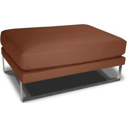 Hocker Calia italia "Romeo bequem und hochwertig verarbeitet, B/T 96/70cm", braun (karma 601 choccolate), B:96cm H:41cm T:70cm, AnilinLEDER Karma gewachst (echtes Rindsleder), Hocker, Polsterhocker Lederhocker