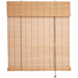 Seitenzugrollo Liedeco "Bambus" Gr. 1, braun (kirschholzfarben), B:60cm H:160cm, Bambus, Rollos, Seitenzugrollo, Bambusrollo