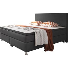Inter Trading Boxspringbett Berlin 180x200 anthrazit