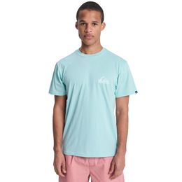 T-Shirt Quiksilver "Ev Mini Logo", Herren, Gr. L, blau (blau haze), Obermaterial: 70% Baumwolle, 30% Baumwolle;, Shirts T-Shirt