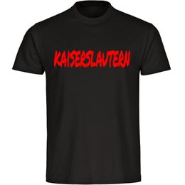 multifanshop Herren T-Shirt - Kaiserslautern - Textmarker - Druck rot - M&auml;nner