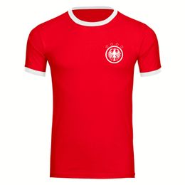 multifanshop Kontrast T-Shirt - Deutschland - Adler Retro - Druck wei&szlig; - M&auml;nner