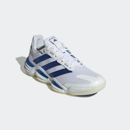 Hallenschuh adidas Performance "Stabil 16 M", Herren, Gr. 42,5, wei&szlig; (cloud wei&szlig;, royal blau, royal blau), Synthetik, Textil, Schuhe Hallenschuh, Handballschuh