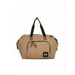 Handtasche BAGMORI "BAG mori Bag Bagmori Diaper Bag", Damen, Gr. onesize, mink, Obermaterial: 100% Polyester, Taschen Handtasche