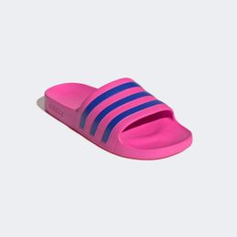 Badesandale adidas Sportswear "ADILETTE AQUA", Damen, Gr. 39, lucid pink, lucid blau, lucid blau, Synthetik, Schuhe, Badelatschen