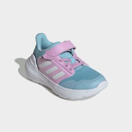 Sneaker adidas Sportswear "Tensaur Run 3.0 EL C", M&auml;dchen, Gr. 34, icey blau, ftwr wei&szlig;, bliss lila, Synthetik, Textil, Schuhe Sneaker, mit Klettverschluss, f&uuml;r Kinder & Jugendliche