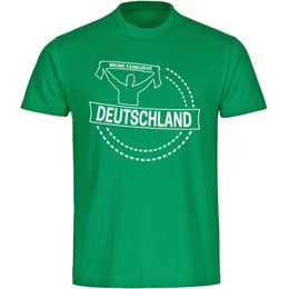multifanshop Herren T-Shirt - Deutschland - Meine Fankurve - Druck wei&szlig; - M&auml;nner