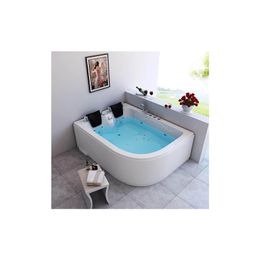 Home Deluxe Indoor Whirlpool f&uuml;r 2 Personen BLUE OCEAN XL - 180 x 120 cm Rechts