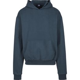Sweatshirt Urban Classics "Urban Classics Herren Ultra Heavy Hoody", Herren, Gr. L, blau (bottlegr&uuml;n), 100% Baumwolle, unifarben, Sweatshirts Sweatshirt