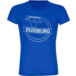 multifanshop Damen T-Shirt - Duisburg - Meine Fankurve - Druck wei&szlig; - Frauen