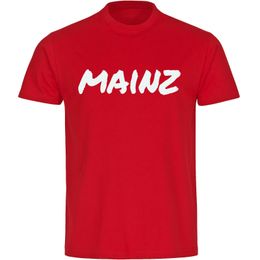 multifanshop Herren T-Shirt - Mainz - Textmarker - Druck wei&szlig; - M&auml;nner
