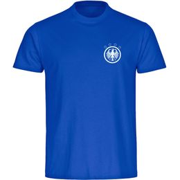multifanshop Herren T-Shirt - Deutschland - Adler Retro - Druck wei&szlig; - M&auml;nner