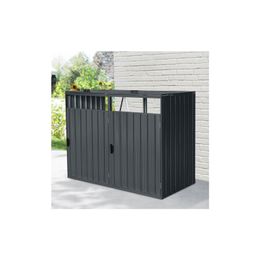 Home Deluxe M&uuml;lltonnenbox dreit&uuml;rig CUBO - 4x 240L