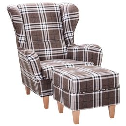 Supellex Sofia Ohrensessel mit Hocker Design Oxford?