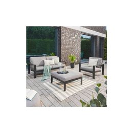 Home Deluxe Gartenlounge Aluminium RIO M - Anthrazit