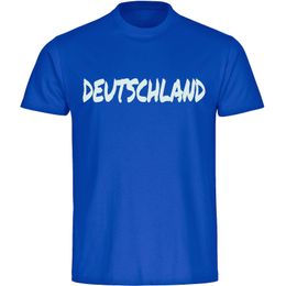 multifanshop Herren T-Shirt - Deutschland - Textmarker - Druck wei&szlig; - M&auml;nner