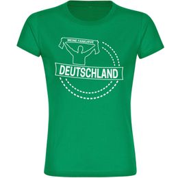 multifanshop Damen T-Shirt - Deutschland - Meine Fankurve - Druck wei&szlig; - Frauen