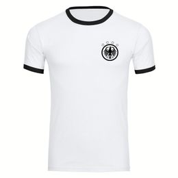 multifanshop Kontrast T-Shirt - Deutschland - Adler Retro - Druck schwarz - M&auml;nner