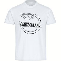 multifanshop Herren T-Shirt - Deutschland - Meine Fankurve - Druck schwarz - M&auml;nner