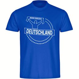 multifanshop Herren T-Shirt - Deutschland - Meine Fankurve - Druck wei&szlig; - M&auml;nner