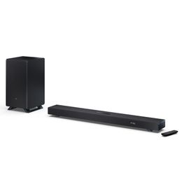 Sharp HT-SBW53121 Dolby Atmos Soundbar 3.1.2 kabelloser Subwoofer 550W Bluetooth, schwarz