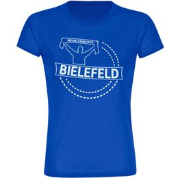 multifanshop Damen T-Shirt - Bielefeld - Meine Fankurve - Druck wei&szlig; - Frauen
