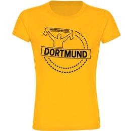 multifanshop Damen T-Shirt - Dortmund - Meine Fankurve - Druck schwarz - Frauen