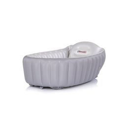 Chipolino Babybadewanne Baby Cloud aufblasbar Pumpe Seitenpolster ab Geburt grau